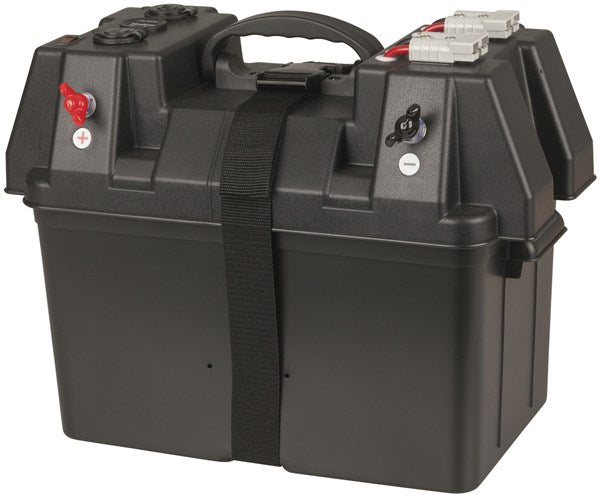 HB8504 Battery Box 12VDC Socket USB – Leading Edge Electronics Leongatha
