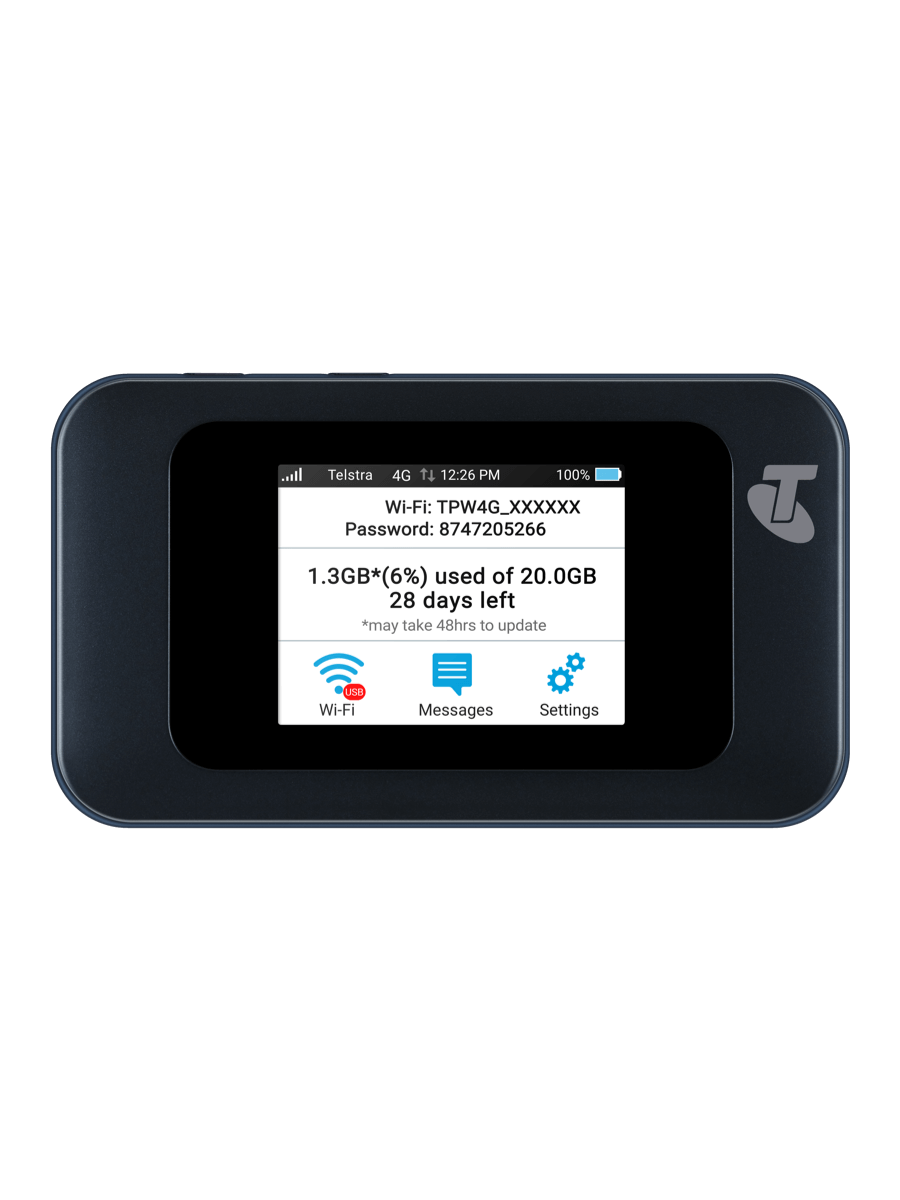 Telstra Pre-Paid 4GX Wi-Fi Hotspot – Leading Edge Electronics Leongatha