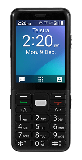 Telstra Prepaid Easycall 5 4G Black – Leading Edge Electronics Leongatha